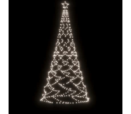 vidaXL Christmas Tree with Spike Cold White 500 LEDs 300 cm
