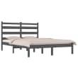 vidaXL Bed Frame Grey Solid Wood Pine 140x190 cm | vidaXL.co.uk