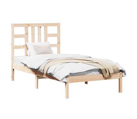 vidaXL Cadru de pat, 90x200 cm, lemn masiv | vidaXL.ro