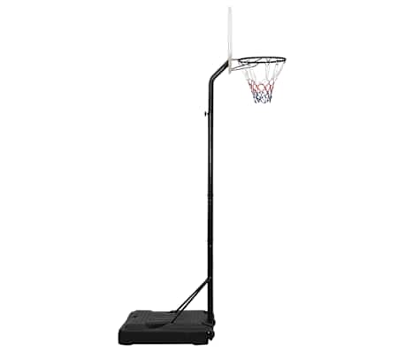 vidaXL Tabela de basquetebol 282-352 cm polietileno branco | vidaXL.pt