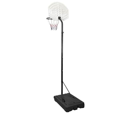vidaXL Basketkorg med stativ vit 282-352 cm polyeten | vidaXL.se