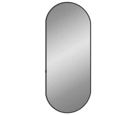 vidaXL Wall Mirror Black 60x25 cm Oval | vidaXL.ie