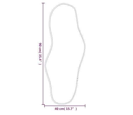 vidaXL Wall Mirror Gold 90x40 cm | vidaXL.ie