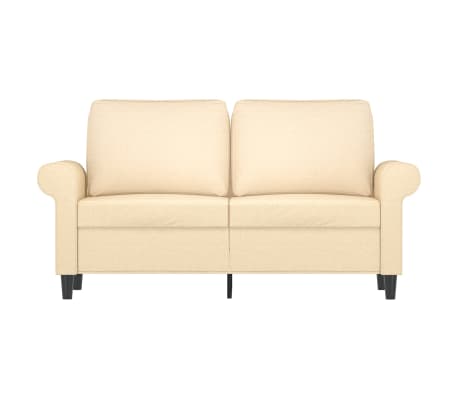 vidaXL 2-Seater Sofa Cream 120 cm Fabric | vidaXL.com.au