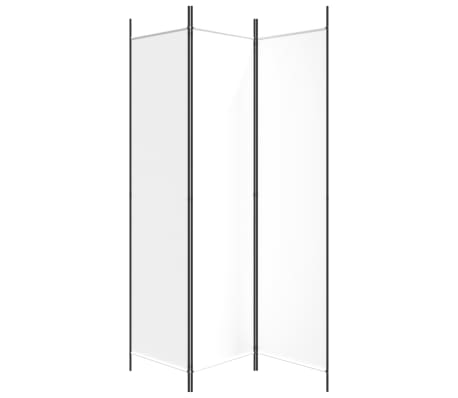 vidaXL Paravan de cameră cu 3 panouri, alb, 150x200 cm, textil | vidaXL.ro