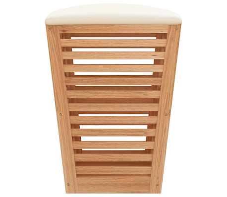 vidaXL Badhocker 40,5x40,5x56 cm Massivholz Nussbaum | vidaXL.at