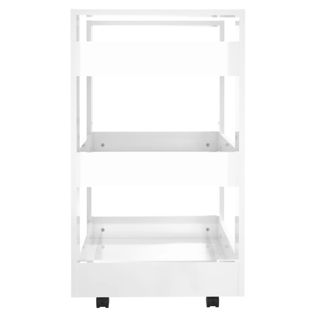 Kuchy sk Voz k Leskl B l 60 X 45 X 80 Cm Kompozitn D evo
