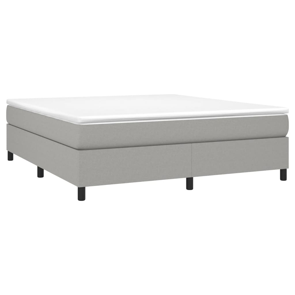 Bed Frame Box Spring Platform Bed Base Frame Mattress Foundation Fabric ...