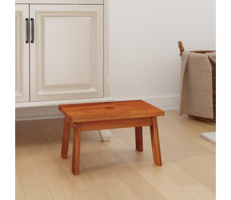 vidaXL Step Stool 38x26x22 cm Solid Wood Acacia | vidaXL.com.au
