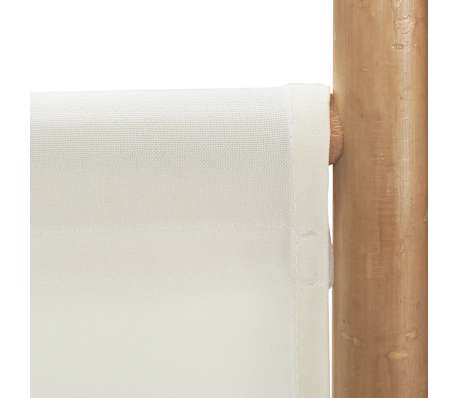 vidaXL Separator de cameră pliabil cu 6 panouri 240 cm bambus și pânză ...