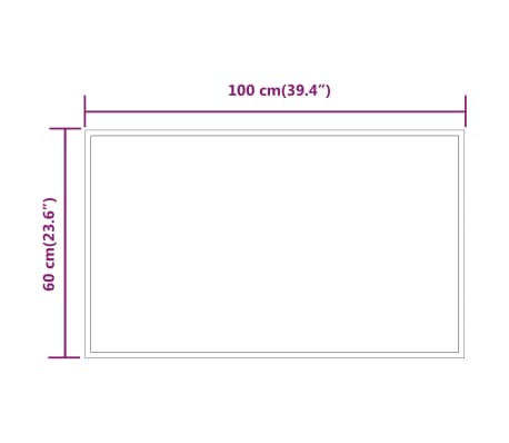 vidaXL Lustro łazienkowe z LED, 60x100 cm sklep online | vidaXL.pl