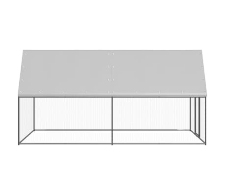 vidaXL Outdoor Chicken Cage 2x4x2 m Galvanised Steel | vidaXL.com.au
