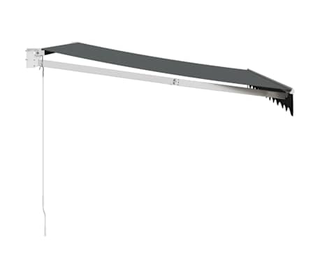 vidaXL Sisäänkelattava markiisi antrasiitti 3,5x2,5 m kangas/alumiini | vidaXL.fi