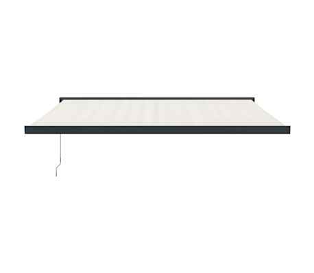 vidaXL Copertină retractabilă, crem, 4,5x3 m, textil și aluminiu ...