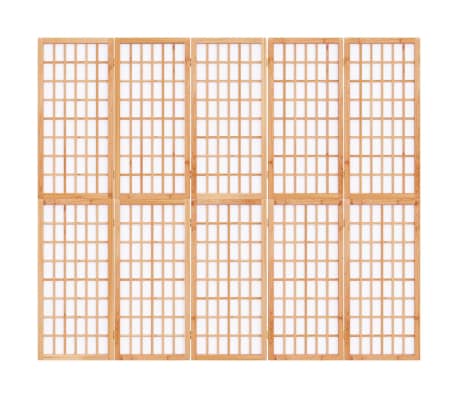 Olcsó vidaXL 5-paneles japán stílusú összecsukható paraván 200 x 170 cm ...