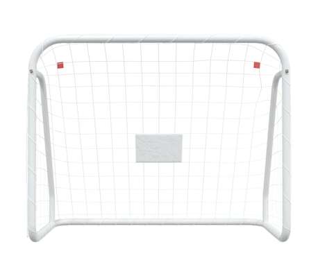 vidaXL Football Goal with Net White 125x96x60 cm Steel&Polyester ...