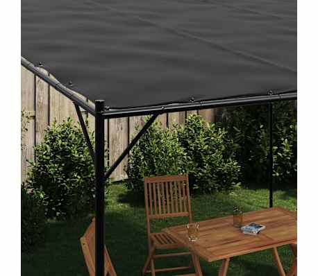 vidaXL Katos antrasiitti 4x4 m 180 g/m² kangas ja teräs | vidaXL.fi