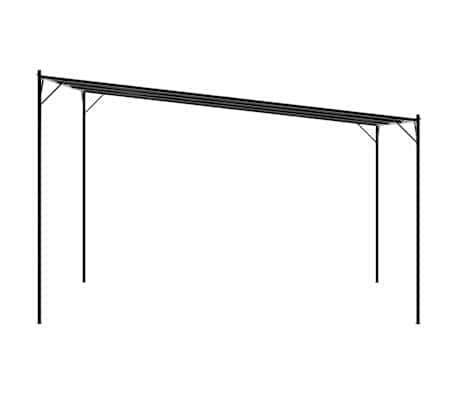 vidaXL Katos antrasiitti 4x4 m 180 g/m² kangas ja teräs | vidaXL.fi