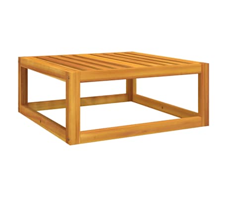 vidaXL Patio Footrest with Taupe Cushion Solid Wood Acacia | vidaXL.com