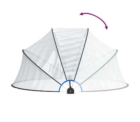 vidaXL Pool Dome Transparent PVC, Fiberglass Large Collapsible | vidaXL.com