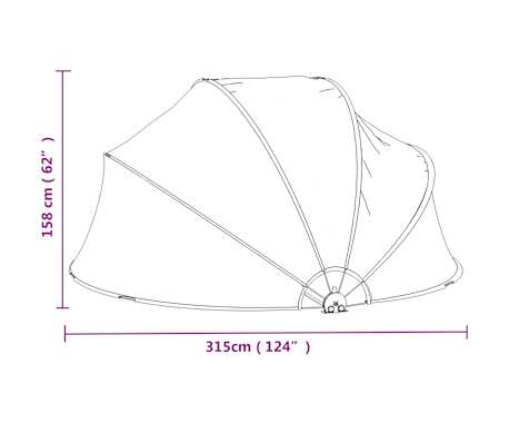vidaXL Pool Dome Transparent PVC, Fiberglass Large Collapsible | vidaXL.com