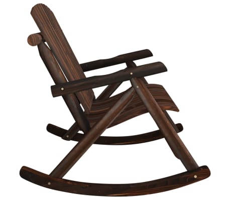 vidaXL 2-Seater Garden Rocking Bench 123x96x102 cm Solid Wood Spruce ...