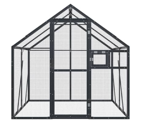 vidaXL Aviary Anthracite 1.79x2x1.85 m Aluminium | vidaXL.com.au