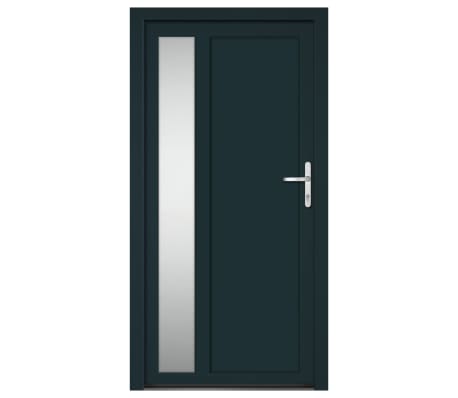 vidaXL Front Door Anthracite 108x208 cm PVC | vidaXL.ie