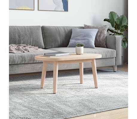 vidaXL Table Top 80x40x2.5 cm Solid Wood Pine Oval
