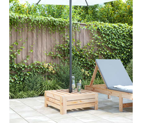 vidaXL Parasol Base Cover Solid Wood Pine | vidaXL.co.uk