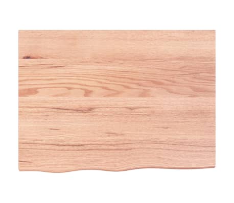 vidaXL Table Top Light Brown 80x60x2 cm Treated Solid Wood Oak | vidaXL ...
