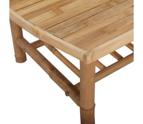 vidaXL Set mobilier de grădină cu perne alb crem, 2 piese, bambus ...