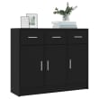 vidaXL Sideboard Black 91x28x75 cm Engineered Wood | vidaXL.com.au