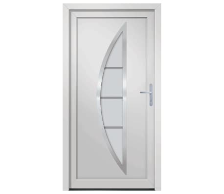 vidaXL Front Door White 98x190 cm PVC | vidaXL.ie