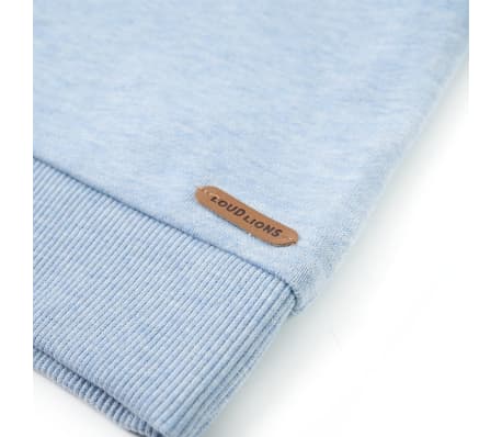 Bluzon pentru copii, albastru melanj pal, 140 | vidaXL.ro