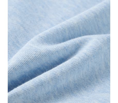 Bluzon pentru copii, albastru melanj pal, 140 | vidaXL.ro