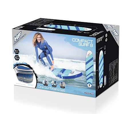 Bestway Hydro-Force Inflatable Surfboard Board 243x57x7 cm | vidaXL.ie