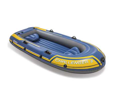 Intex Challenger 3 Set Inflatable Boat with Oars and Pump 68370NP ...