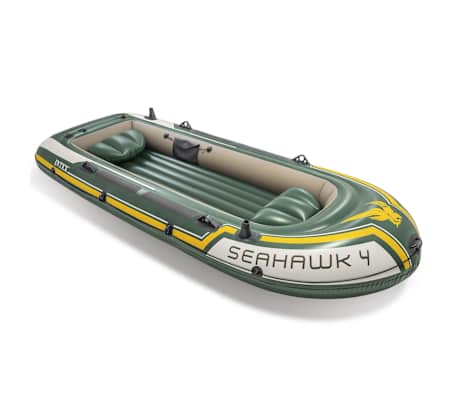 Intex Seahawk 4 Set Inflatable Boat with Oars and Pump 68351NP | vidaXL ...