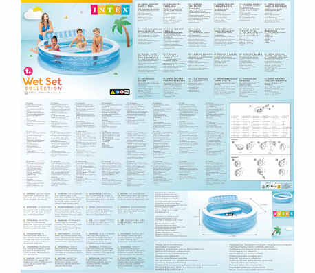 Intex Swim Center Inflatable Pool Family Lounge Pool 57190NP | vidaXL.co.uk