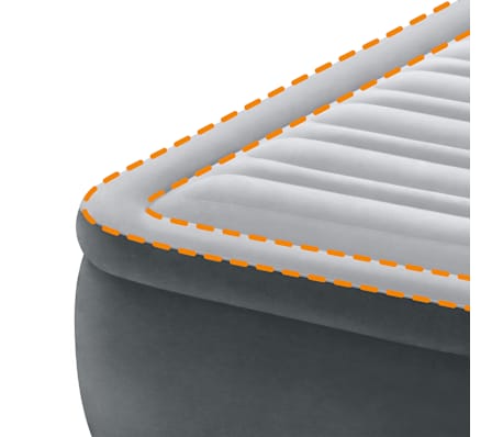 Intex Luftmadrass Dura-Beam Deluxe Ultra Plush Headboard 86 cm | vidaXL.se