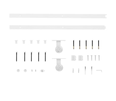 vidaXL Sliding Door with Hardware Set 95x210 cm Solid Wood Pine ...