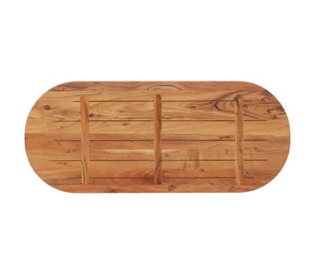 vidaXL Blat de masă oval, 120x50x2,5 cm, lemn masiv de acacia | vidaXL.ro
