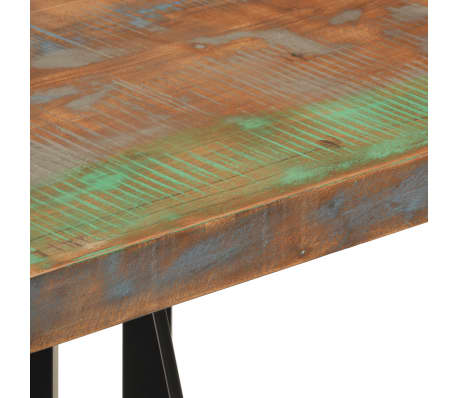 vidaXL Bar Table 55x55x107 cm Solid Wood Reclaimed and Iron | vidaXL.ie