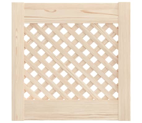 vidaXL Portes d'armoires en treillis 2 pcs 39,5x39,5 cm pin massif ...
