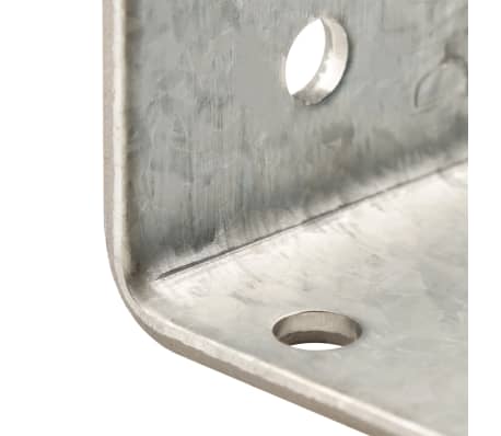 vidaXL Staffe Angolari 40 pz 2 mm 80x40x80 mm Acciaio Zincato | vidaXL.it