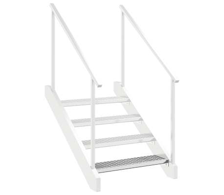 vidaXL Grate Step Silver Galvanized Steel 27.6 x 9.4 x 2.8 in Grate ...