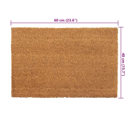 vidaXL Door Mats 5 pcs Natural 40x60 cm Tufted Coir | vidaXL.ie