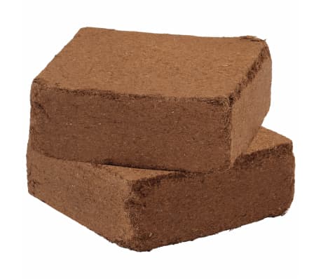 vidaXL Coconut Coir Blocks 2 pcs 5 kg Each 10 kg Total | vidaXL.ie