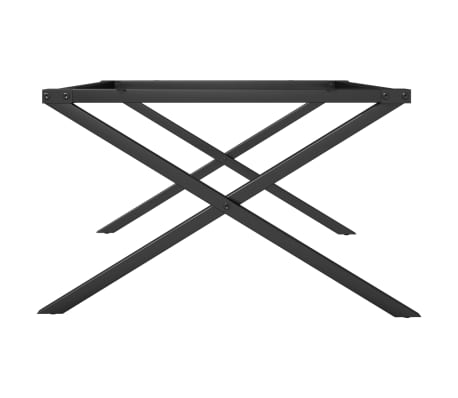 vidaXL Picioare Măsuță de cafea X-Frame 70x60x43 cm Fontă | vidaXL.ro